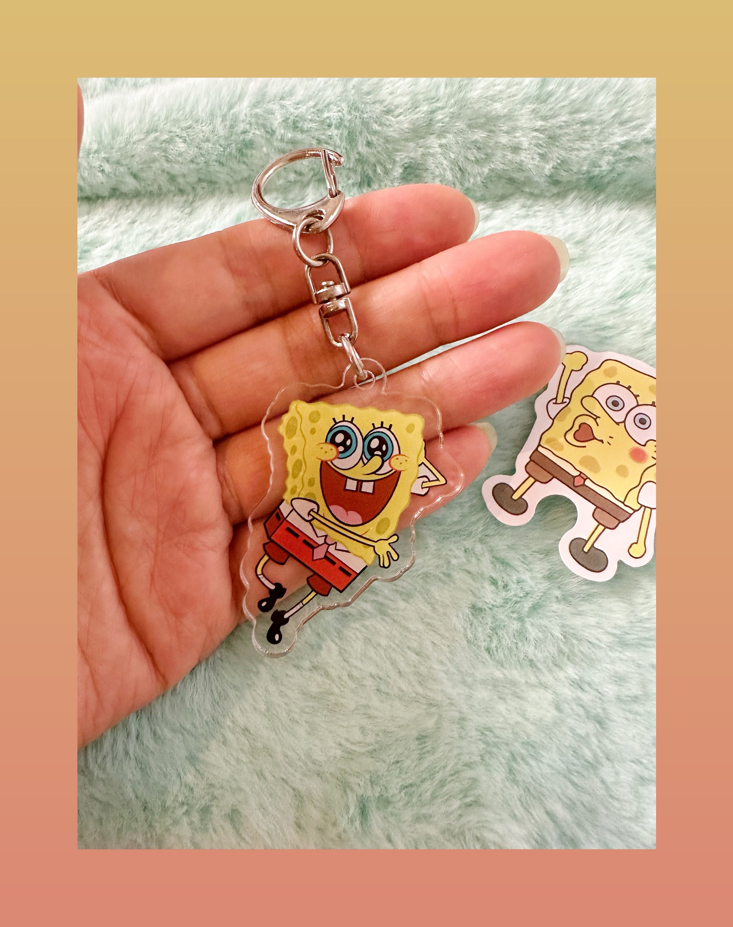 BFF Keychains Spongebob Patrick Star and Squidward 2 or 3 - Etsy