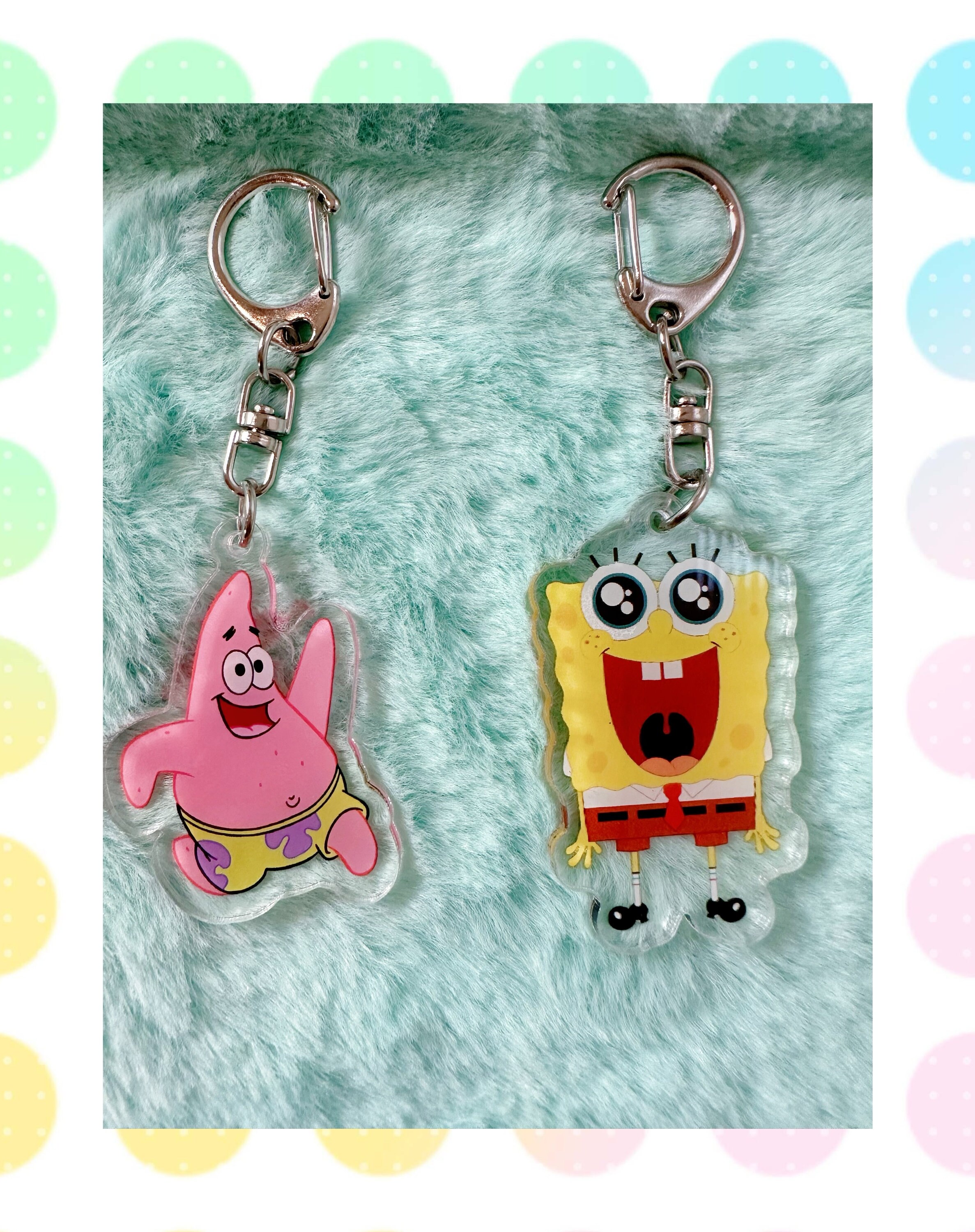 BFF Keychains Spongebob Patrick Star and Squidward 2 or 3 - Etsy