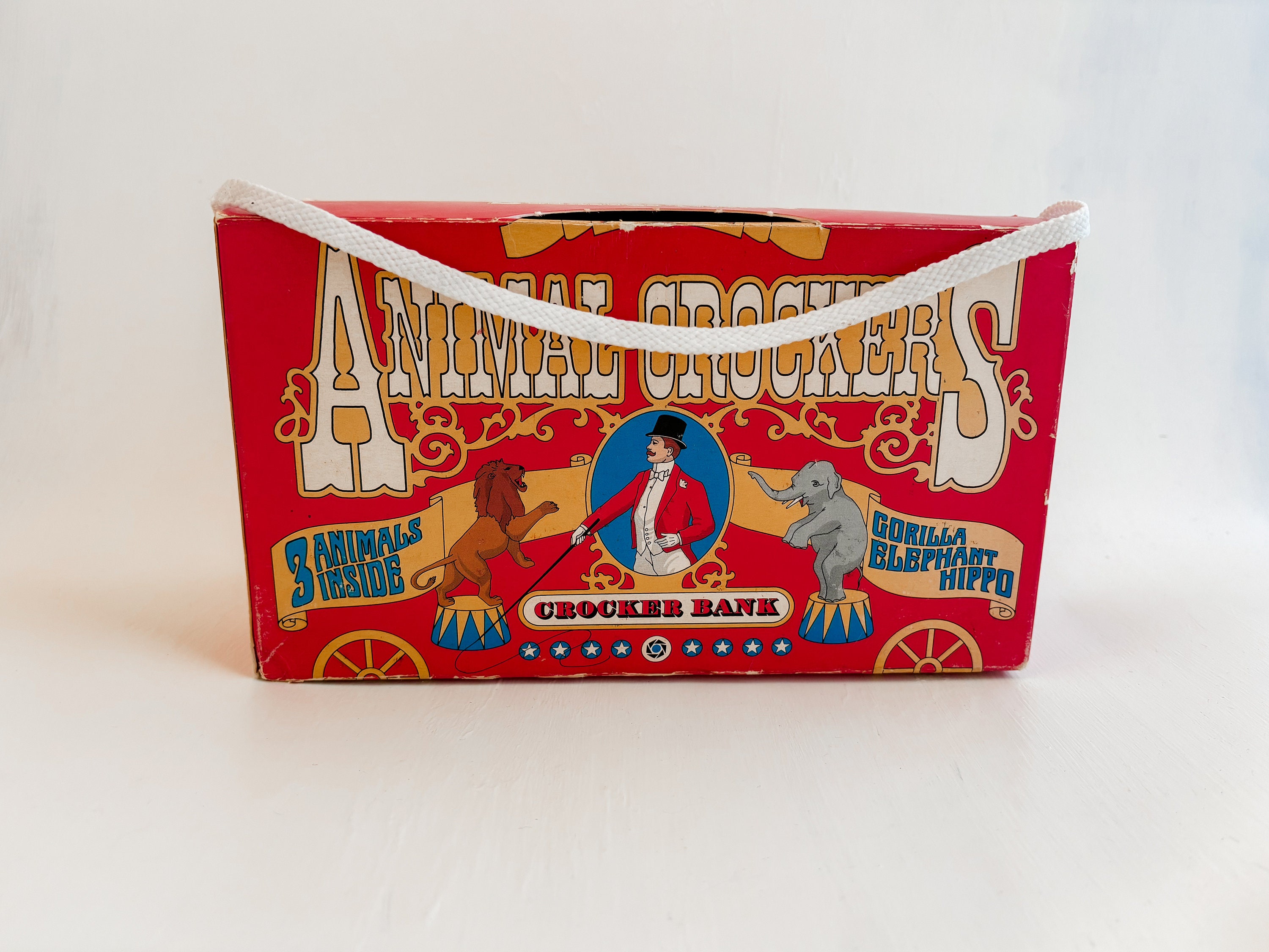 Vintage Animal Crackers Plush Toy/stuffed Animal Set Elephant, Gorilla ...