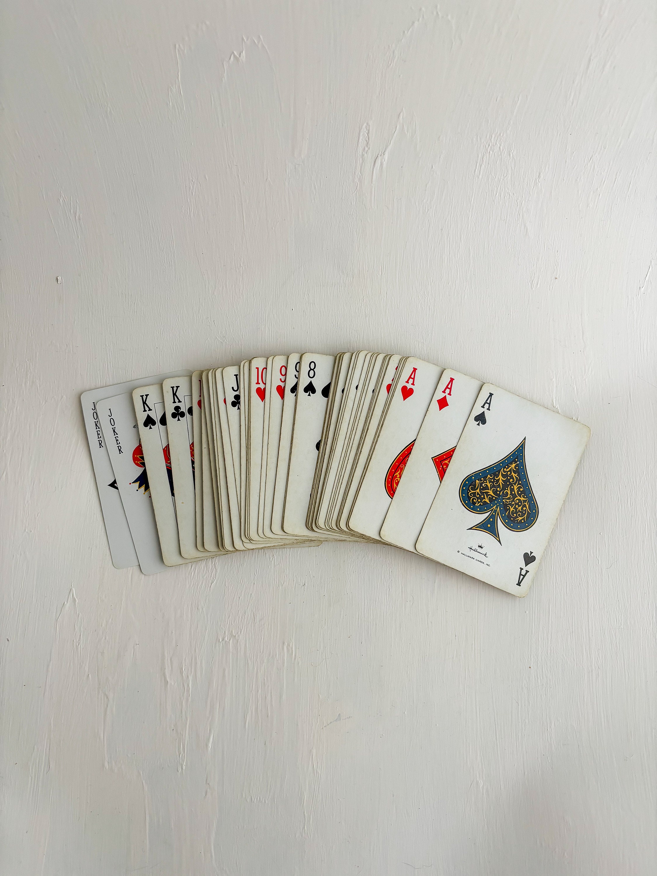 Vintage Hallmark Bridge Playing Cards Field Flowers Complete Set 2 ...