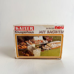 Vintage Kaiser Knusperhaus Party Cake House Backform Pan W/ Recipe Made ...