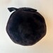 Vintage Black Faux Fur Musketeer Brand Cloche Hat With Leather Bow Made ...