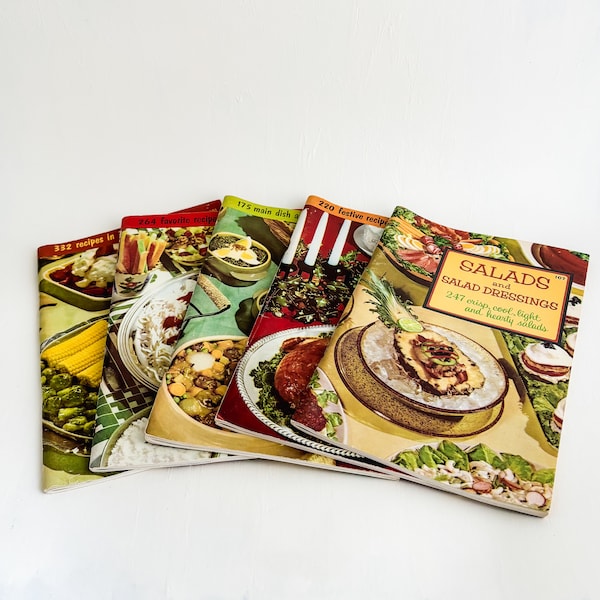 Vintage Cookbook Set - Etsy