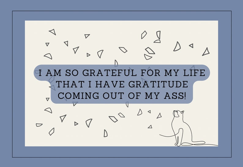 40 Swearing Affirmation Cards - Instant Download | ADHD Friendly - Etsy