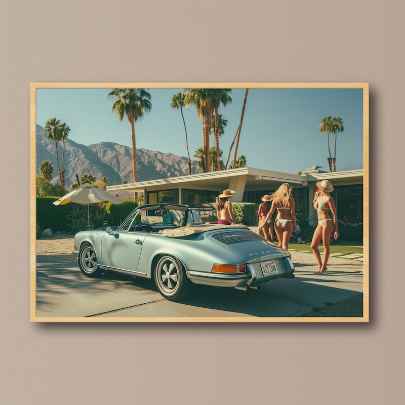 Wall Art Slim Aarons Inspired - Etsy