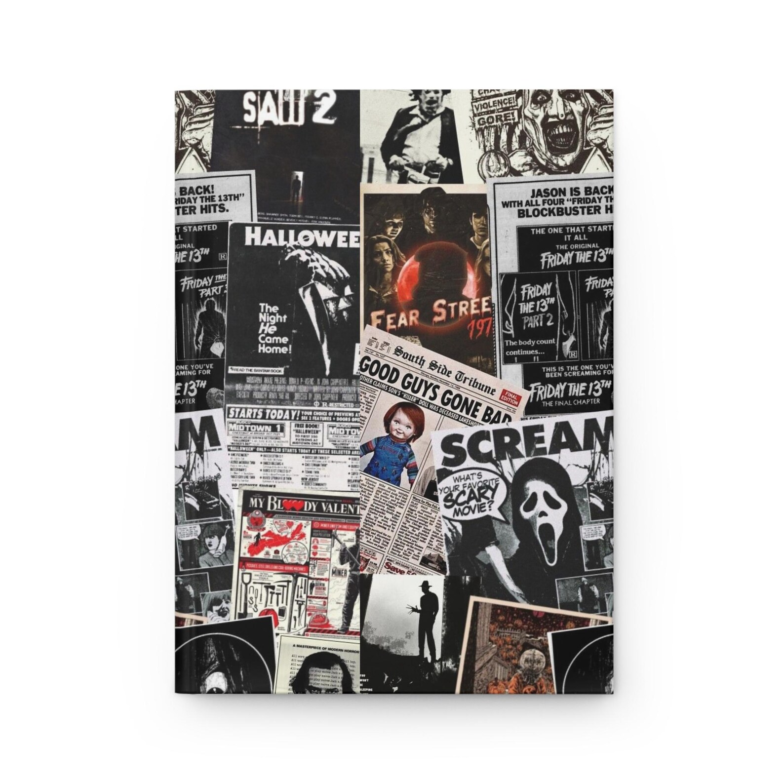 Horror Movie Enjoyer Journal Halloween Scary Scream Terrifier Journal ...