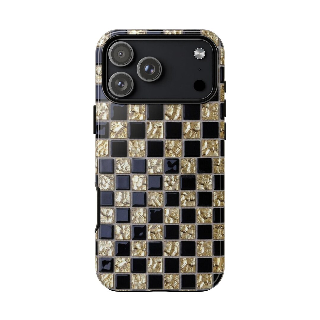 GOLDEN GLIZ MOSAIC Tile iPhone Case for iPhone With Artistic Mosaic ...