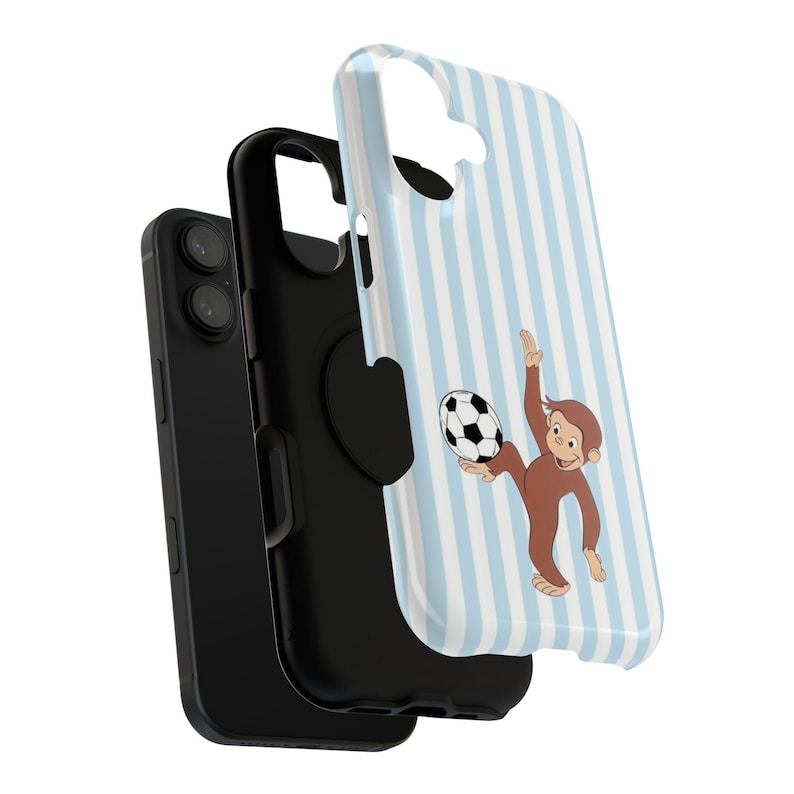 Funny Monkey and Stripes Phone Case, Cute Monkey Design Phone Cases ...