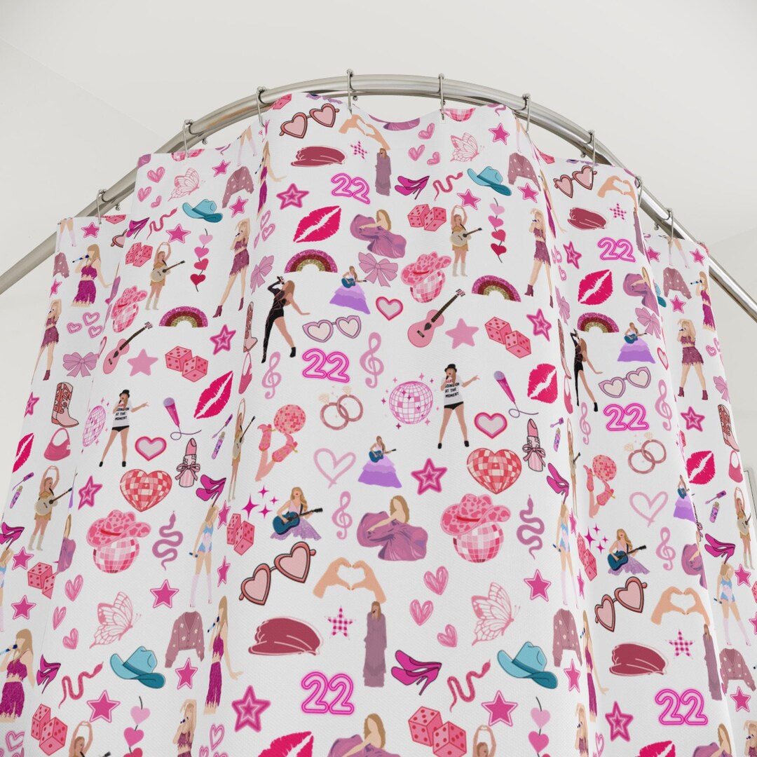 Swifty Shower Curtain Eras Icons Decor Swifty Housewarming Gift for ...
