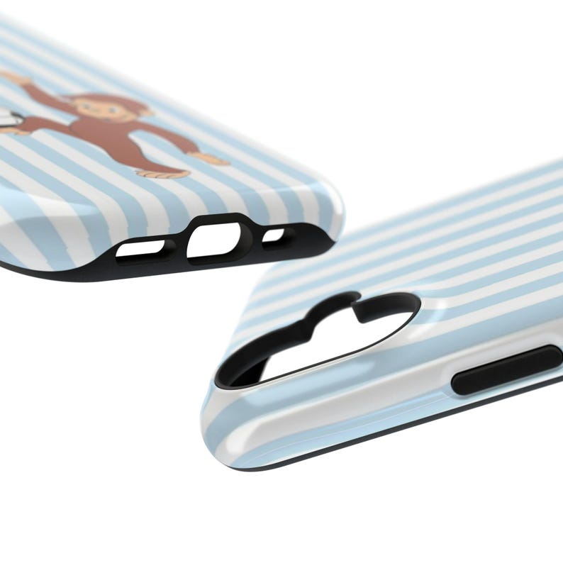 Funny Monkey and Stripes Phone Case, Cute Monkey Design Phone Cases ...