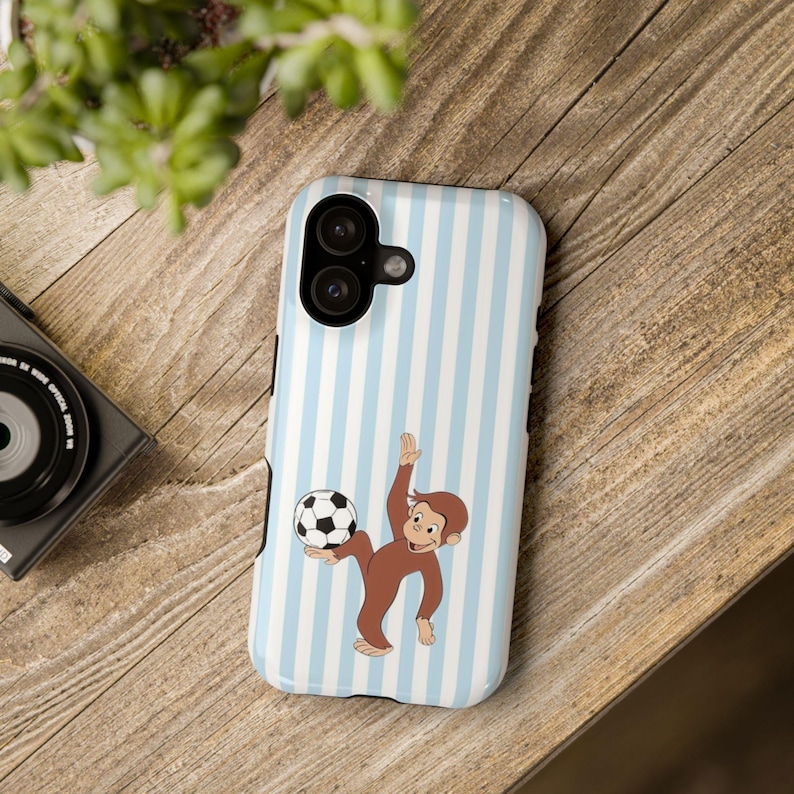 Funny Monkey and Stripes Phone Case, Cute Monkey Design Phone Cases ...