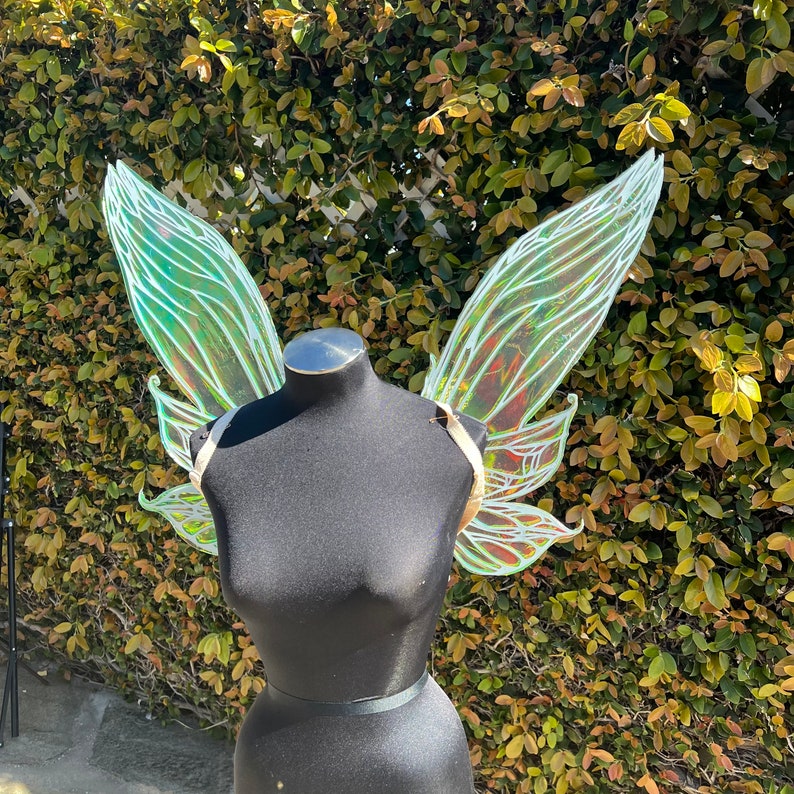 Tinkerbell Green Blue Iridescent Fairy Wing Coachella Burningman - Etsy