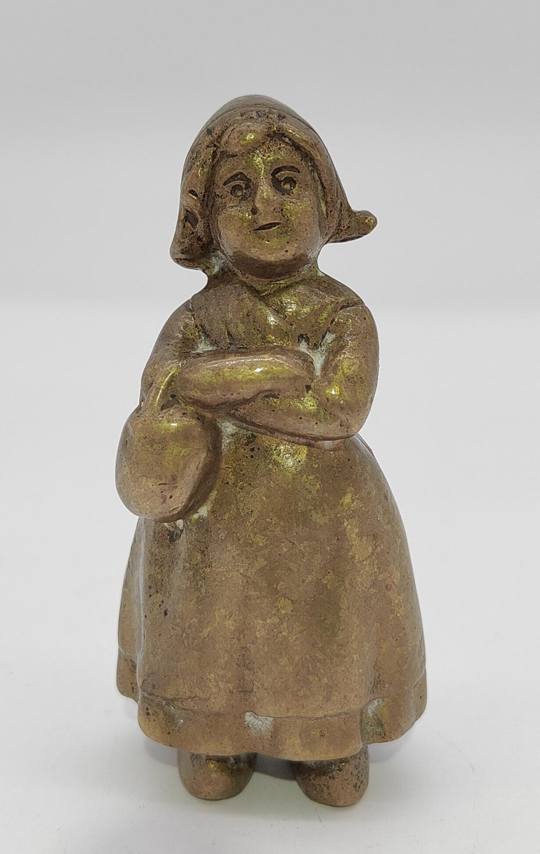 Vintage Solid Brass Victorian Lady Figurine - 40x30x90mm - Etsy