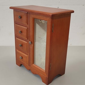 Vintage Mini Wardrobe Jewellery Box 26x28x14cm - Etsy