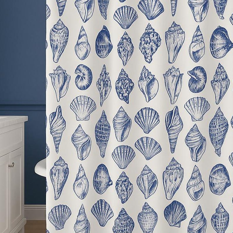 Sea Shell Shower Curtain - Etsy