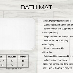 Forest Bath Mat Featuring a Mama and Baby Bear in a Forest Setting ...
