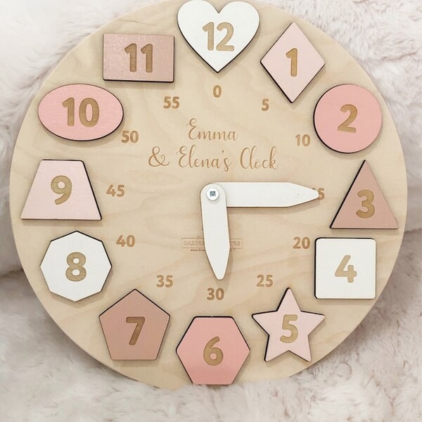 Wooden Puzzle Wall Clock - Etsy