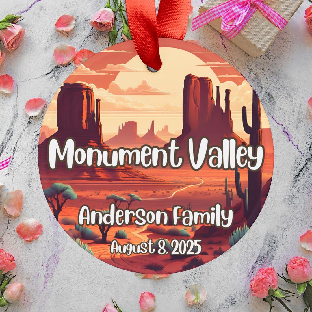 Photo Monument Valley Custom Acrylic Ornament - Personalized Christmas ...