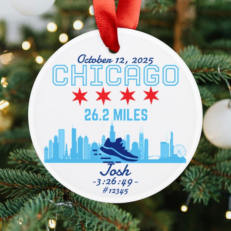 Race Day Bib Ornament - Etsy