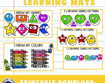 Printable Numbers and Counting 1-20 Learning Mats Activity for Toddlers ...