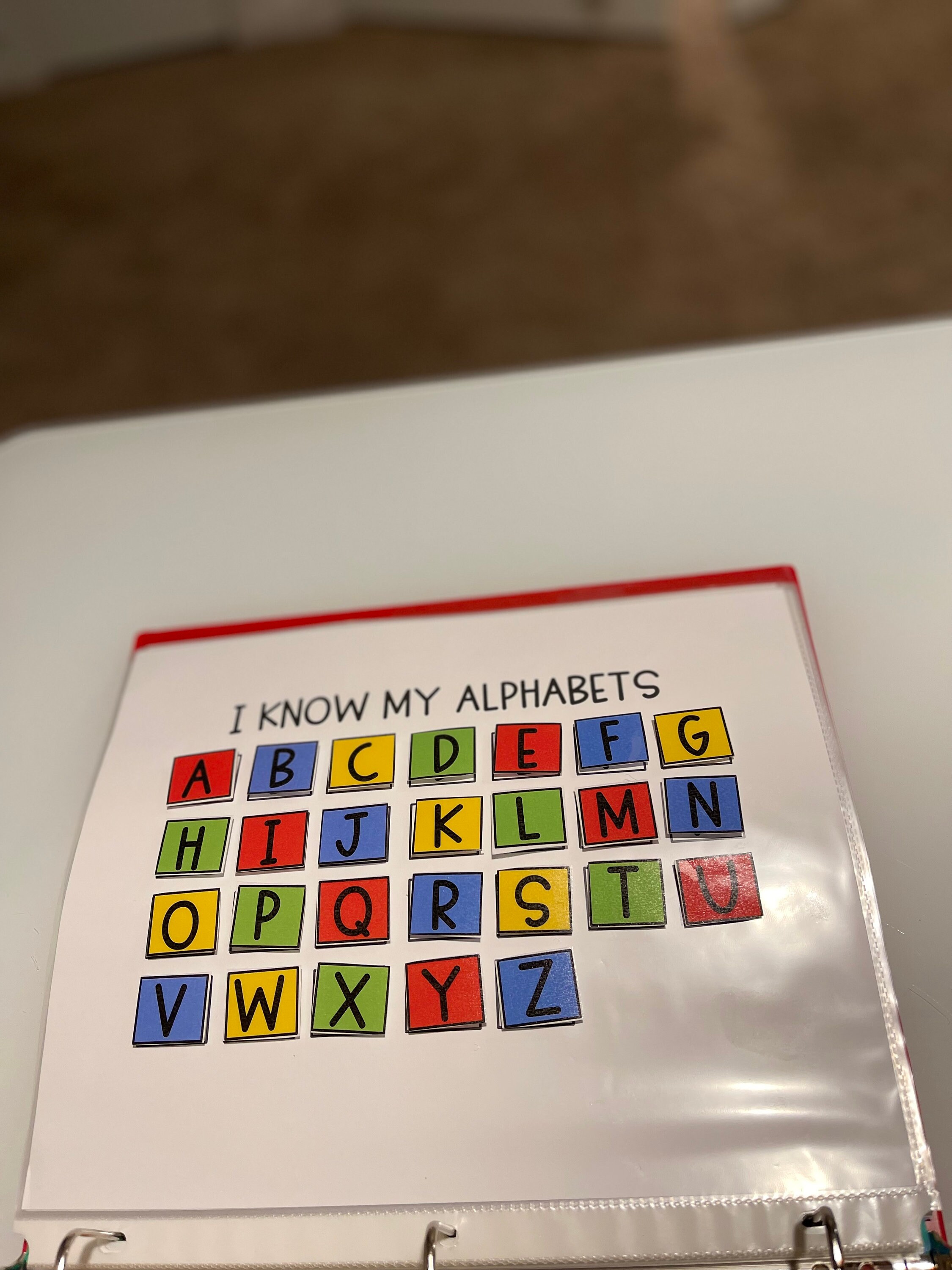 Printable Alphabet Learning Matching Puzzle Toddlers and Preschoolers ...