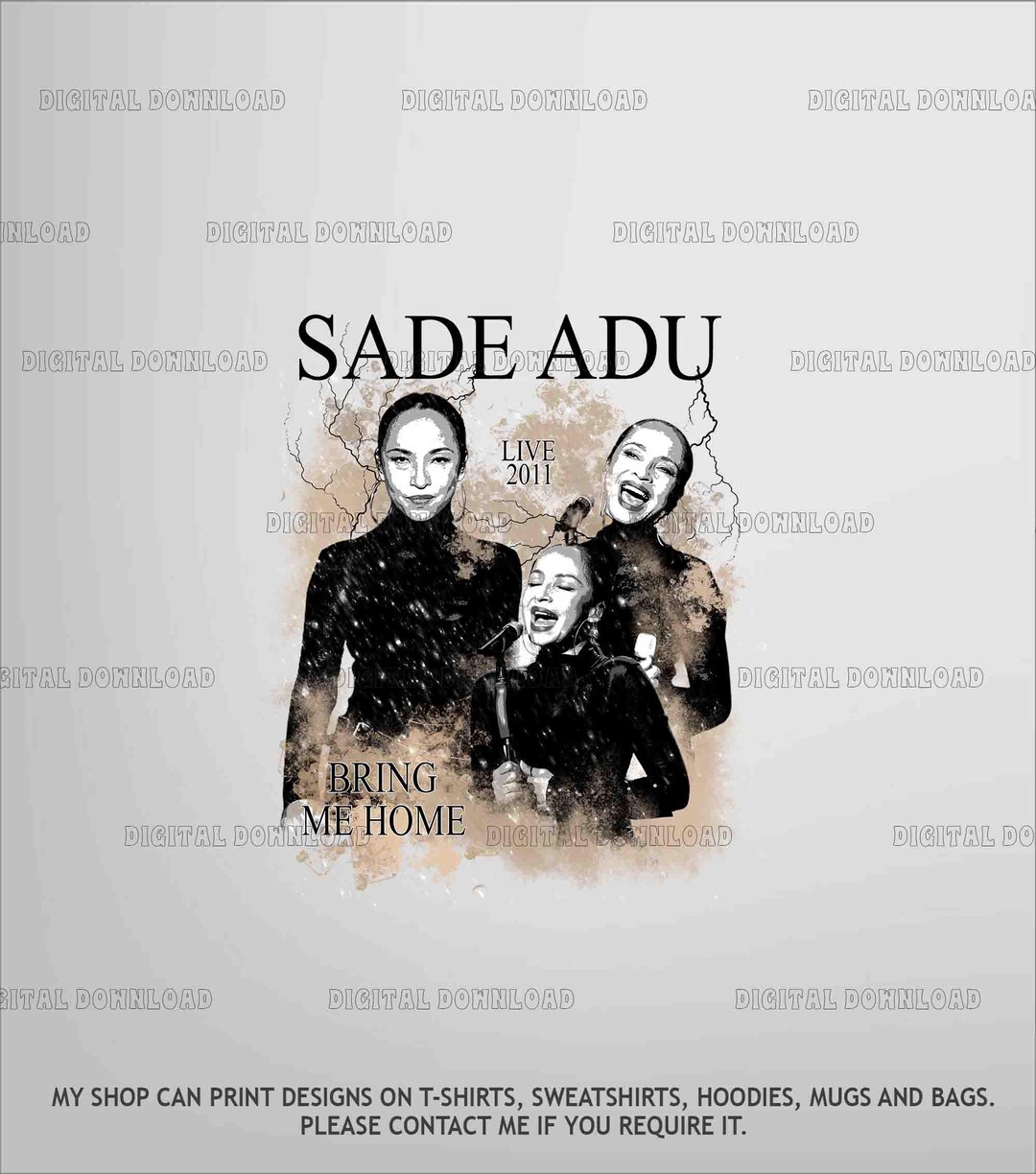 Sade Adu Digital, Sade Png Digital Download File Sublimation, Svg File ...