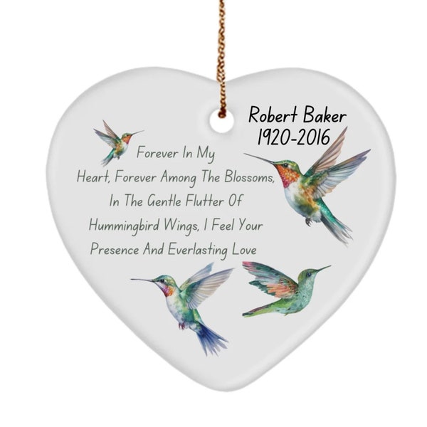 Hummingbird Memorial Ornament - Etsy