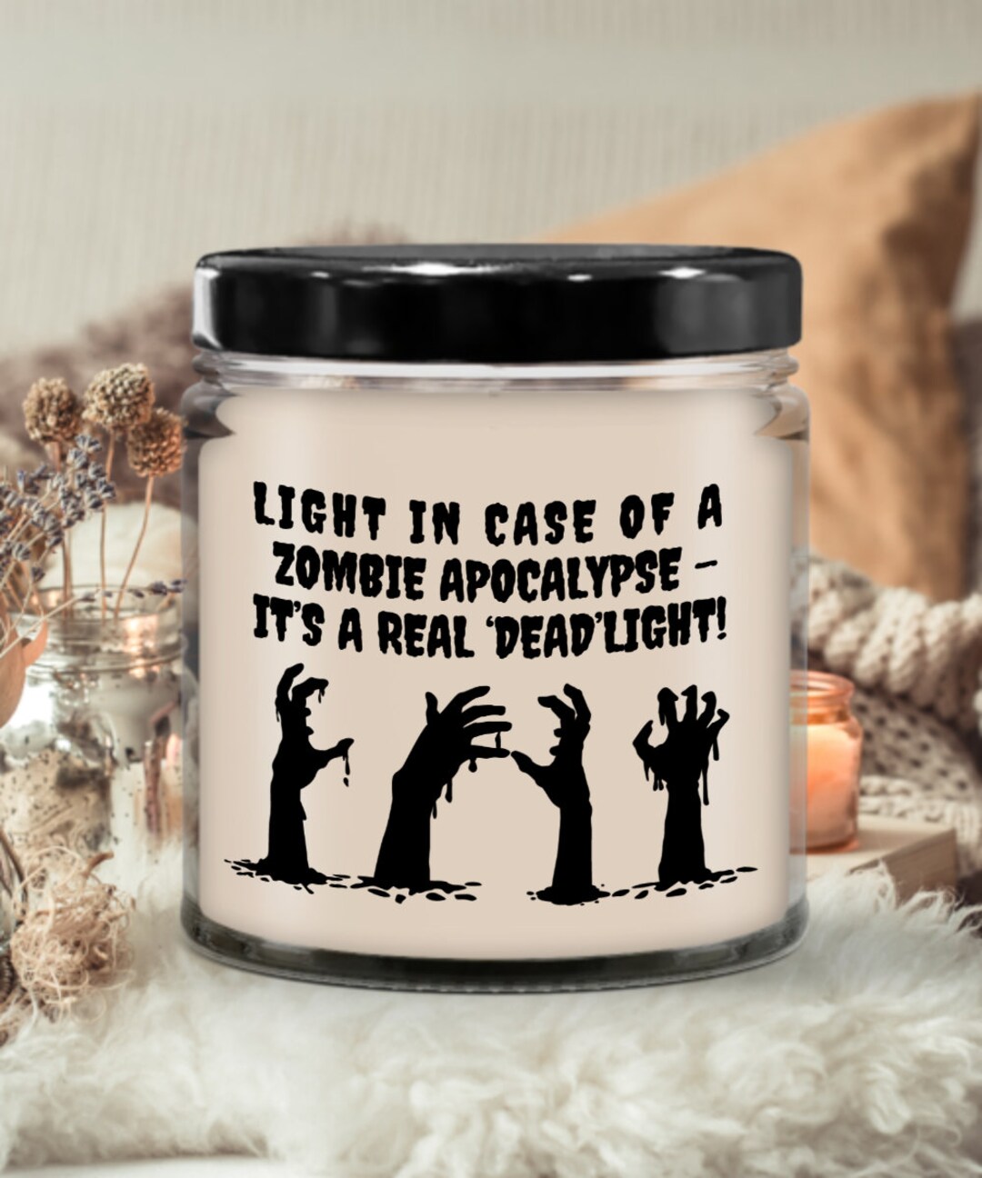 Zombie Themed Gifts Zombie Creepy Hands Candle Gift Basket Stuffer Gift ...