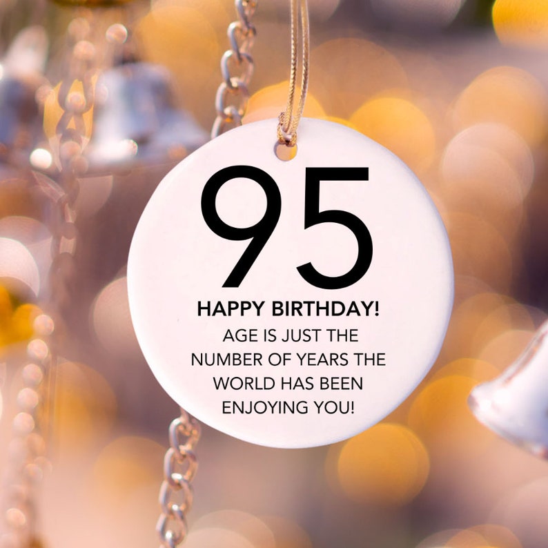 95th Birthday Decorations 95th Birthday Gifts for Women Men Keepsake ...
