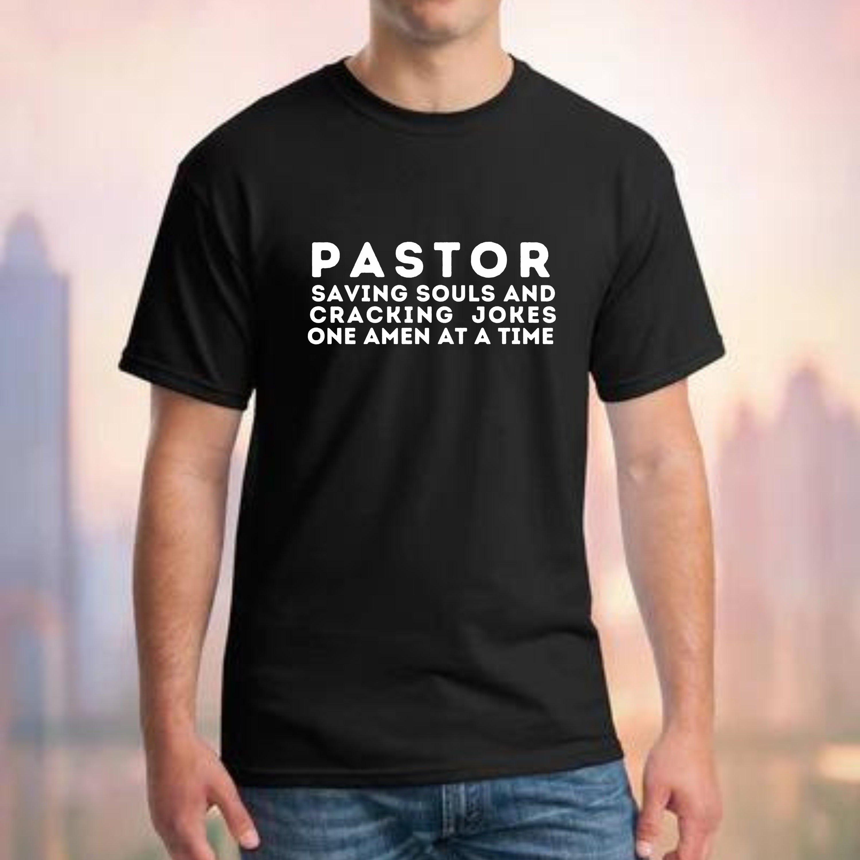 Funny Pastor Appreciation Gift for Men Women Cool Preacher T-shirt ...