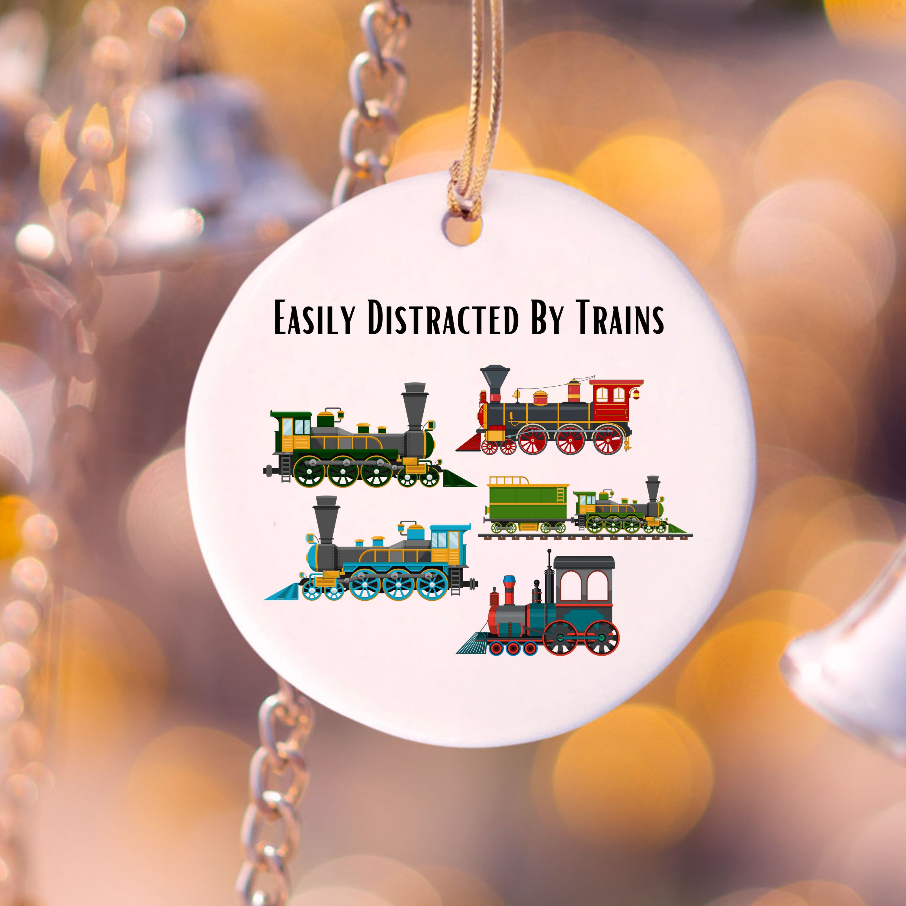 Funny Train Collector Gift for Adults, Train Conductor Gifts Ornament ...