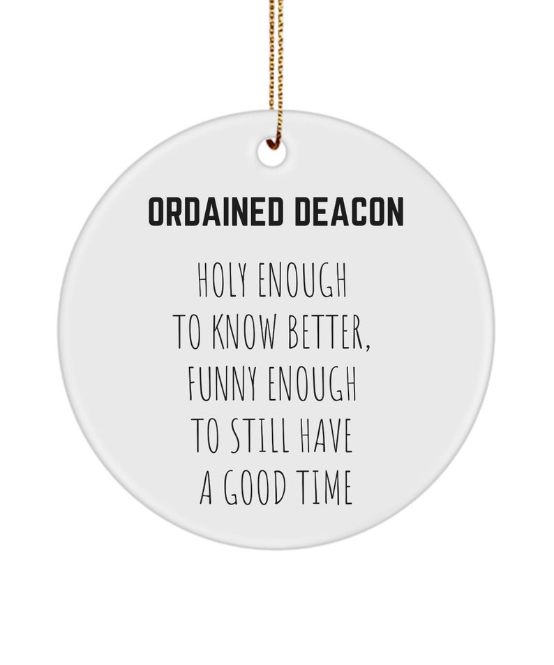 Catholic Deacon Ordination Gift Funny Ceramic Keepsake Ornament Gifts ...