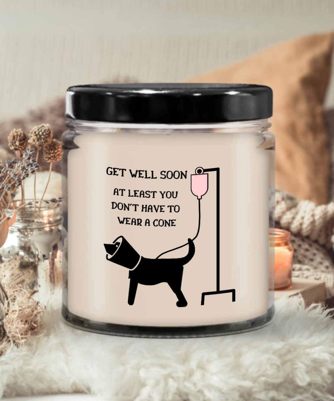 Dog Lover Get Well Soon Candle: Funny Post-surgery Gift - Etsy
