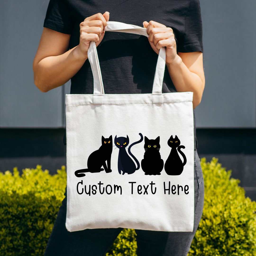 Tote Bag Gift for Cat Lovers, Customizable Cat Gifts, Gifts for Cat ...