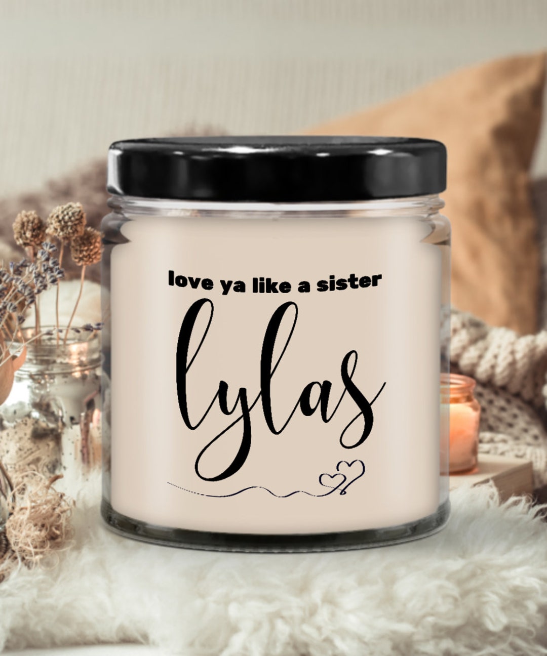 Lylas Love Ya Like a Sister Gift, Candle, I Love You Like a Sister ...