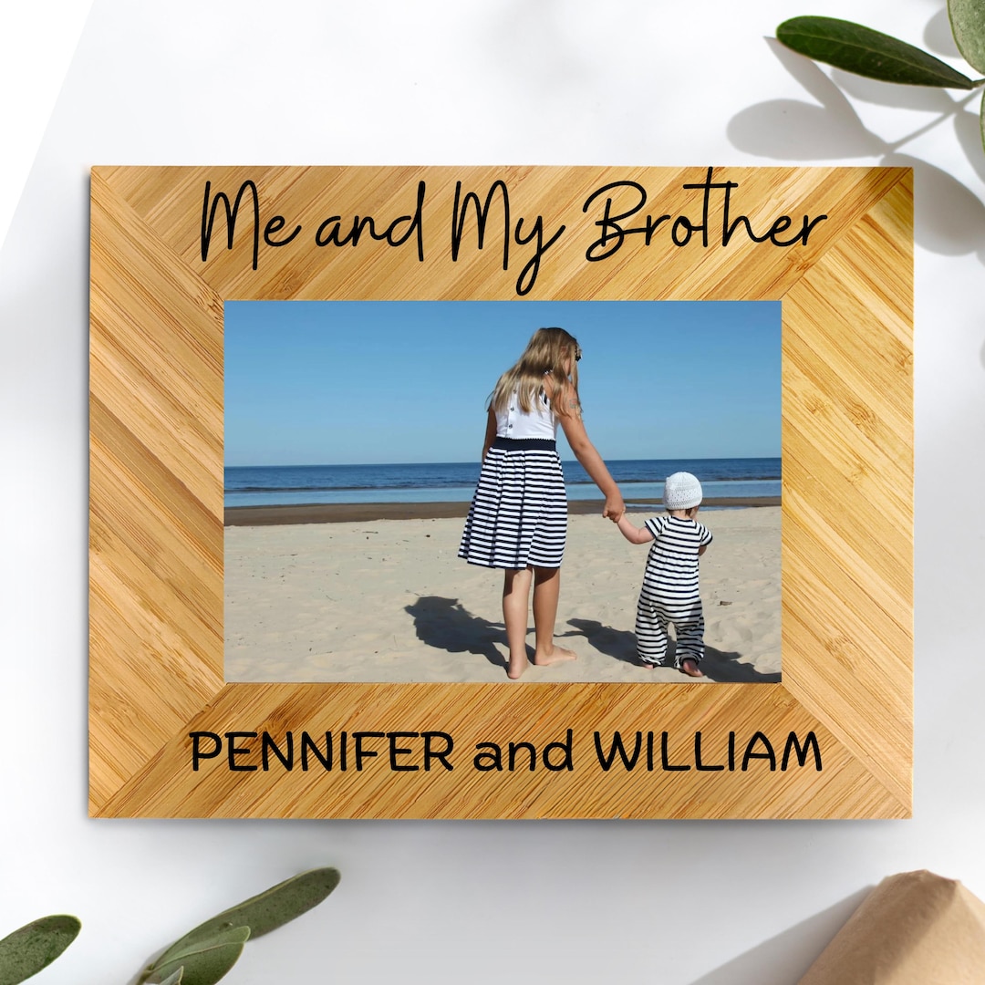 Me and My Brother Picture Frame, Personalized Custom Gift Brother ...