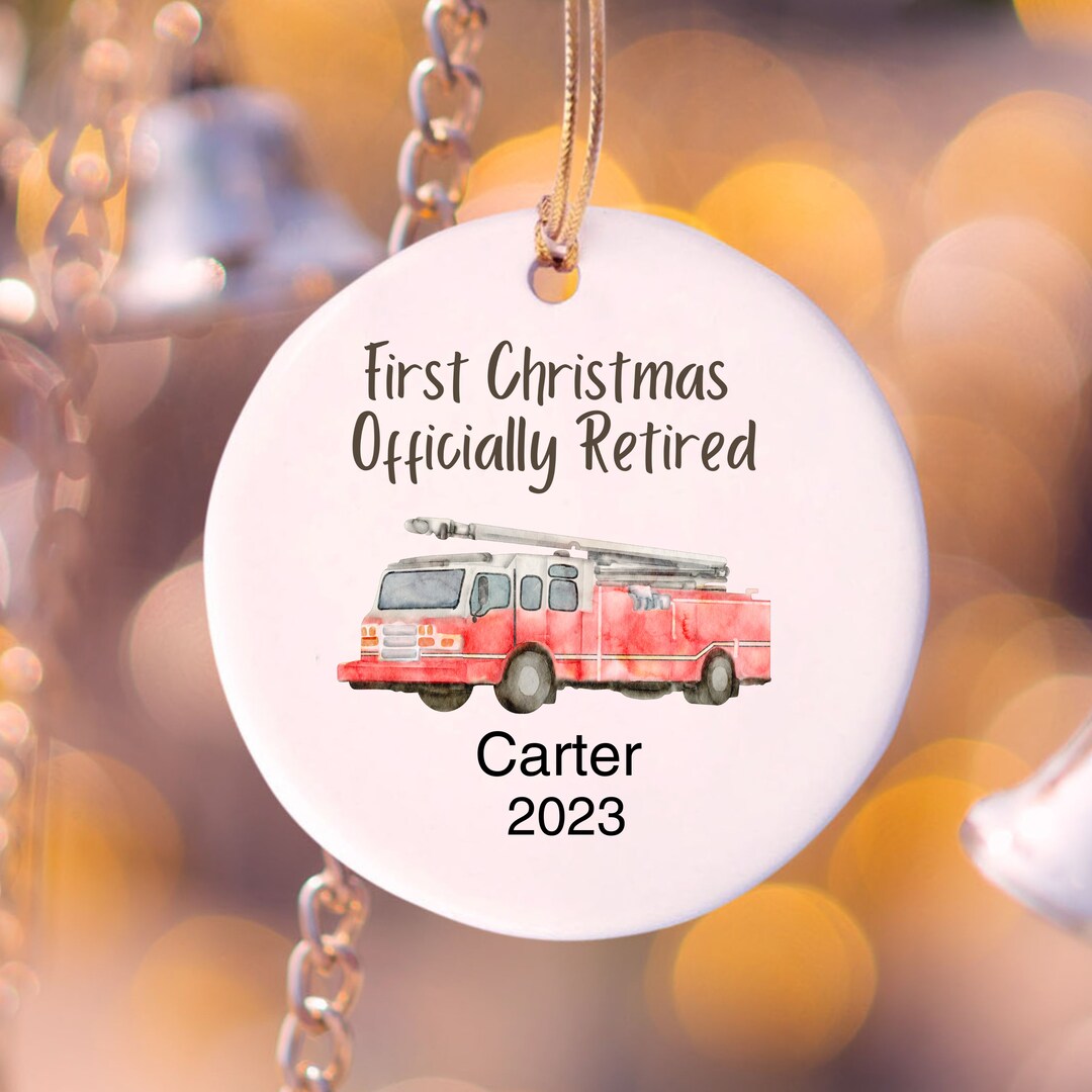 Personalized Firefighter Retirement Ornament: Custom Fireman Gift - Etsy