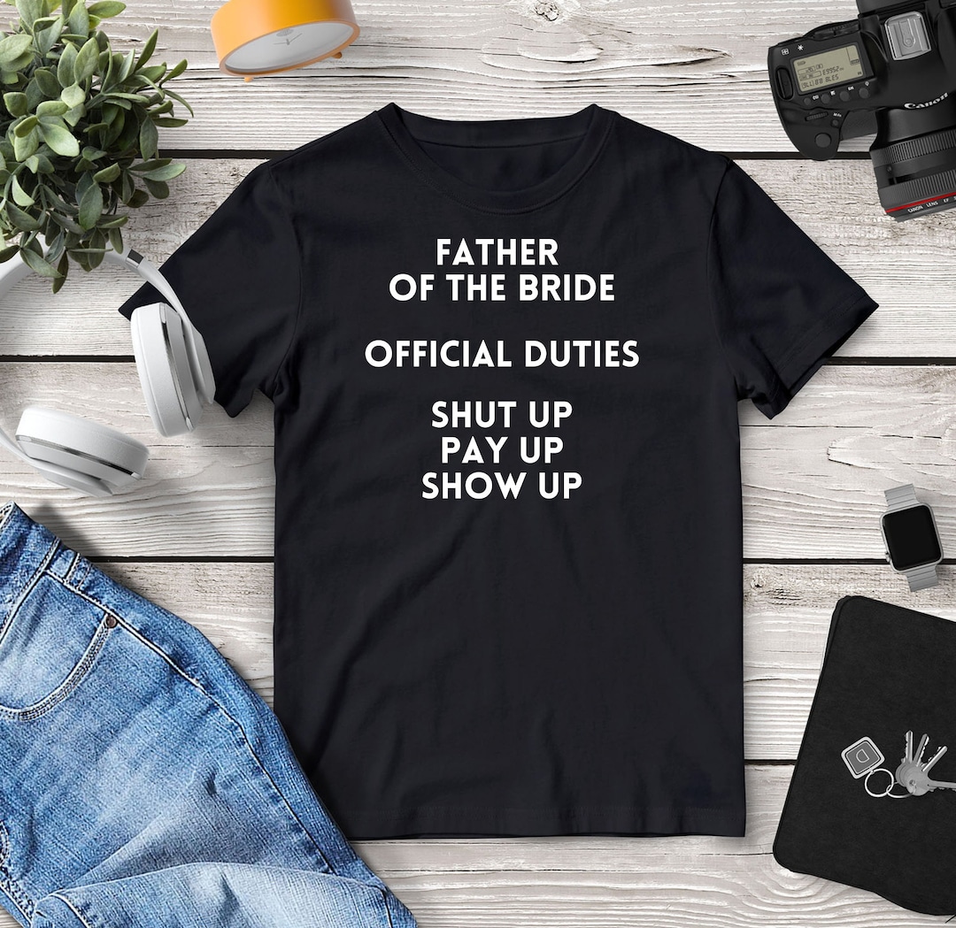 Father of the Bride Gifts From Daughter, Fathers Day Gift Shirt Funny ...