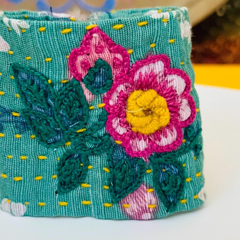 Fabric Cuff Bracelet - Etsy