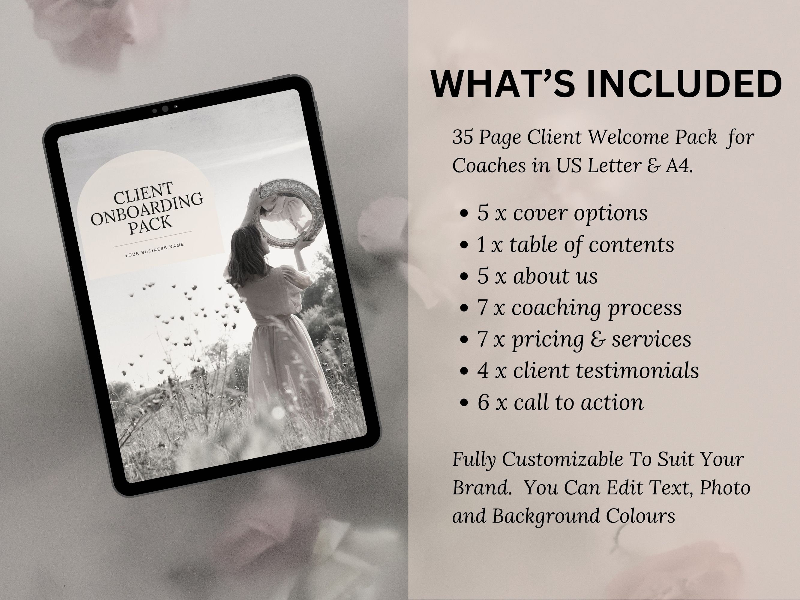 Client Welcome Template, Onboarding Template, Welcome Guide, Coaching ...