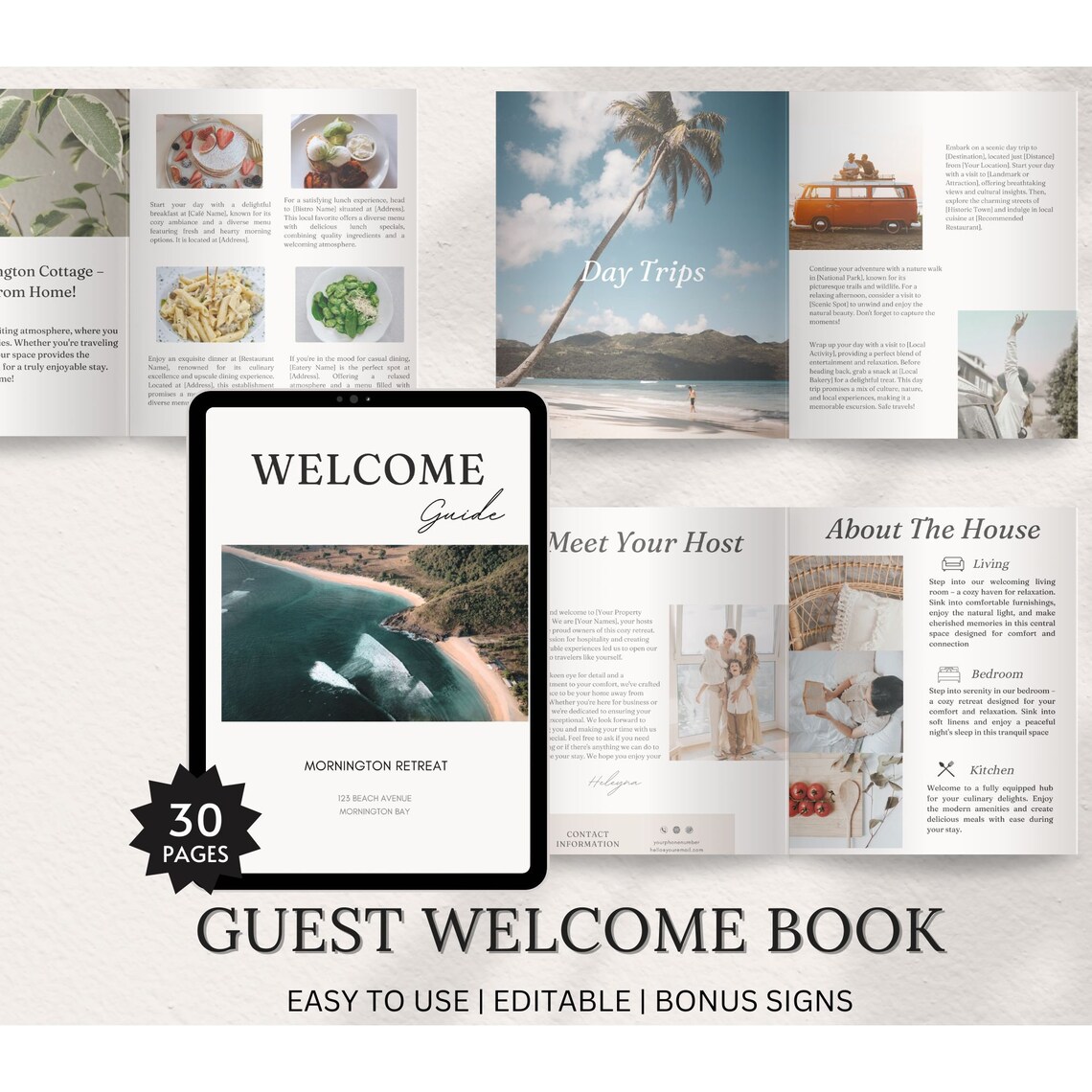 Air Bnb Welcome Book, Airbnb Host, VRBO Welcome Guide, Guest Welcome ...