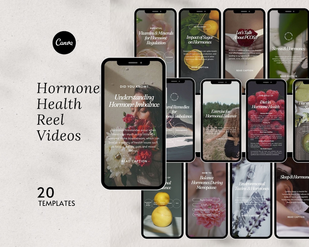 Hormone Health Reels, Nutrition Reels, Nutrition Instagram Template ...