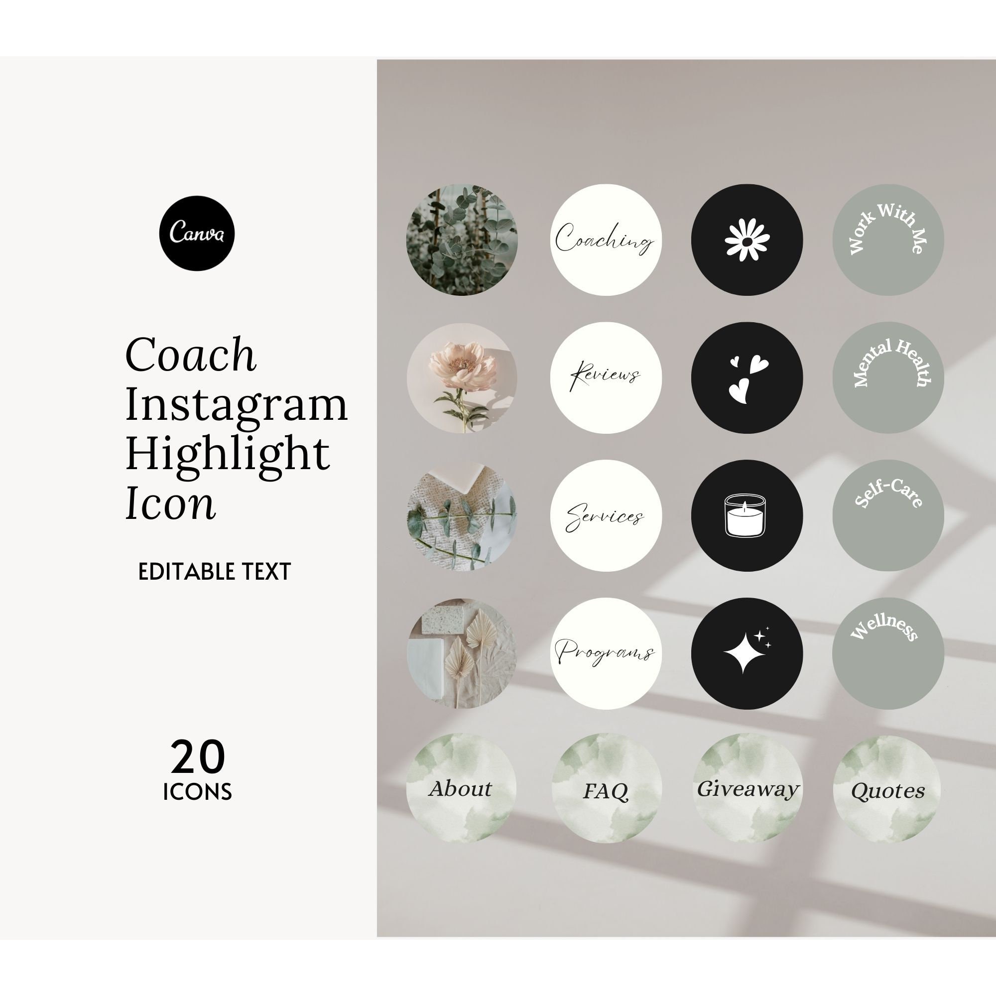 Mental Health Instagram Highlight Icon, Wellness Instagram Icon ...