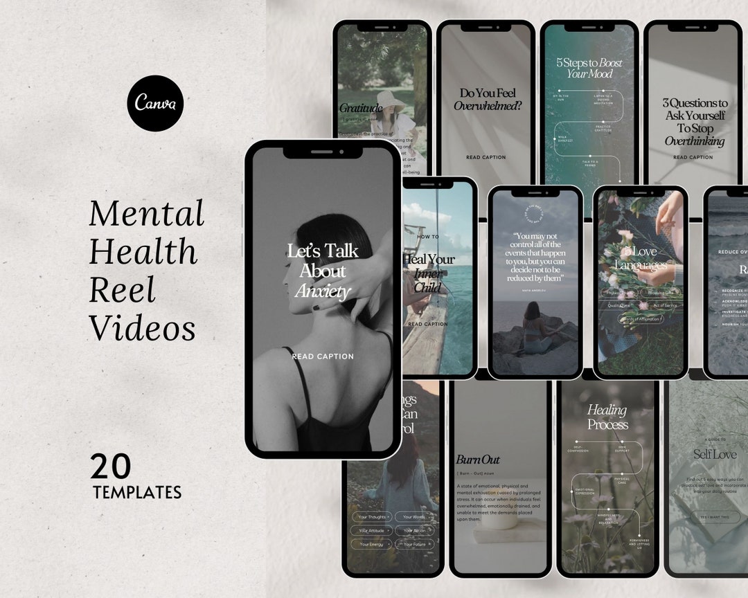 Mental Health Reels, Therapist Reels IG, Psychologist Templates ...