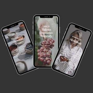 Hormone Nutrition Reels, Menopause Template Canva, Nutrition Health ...