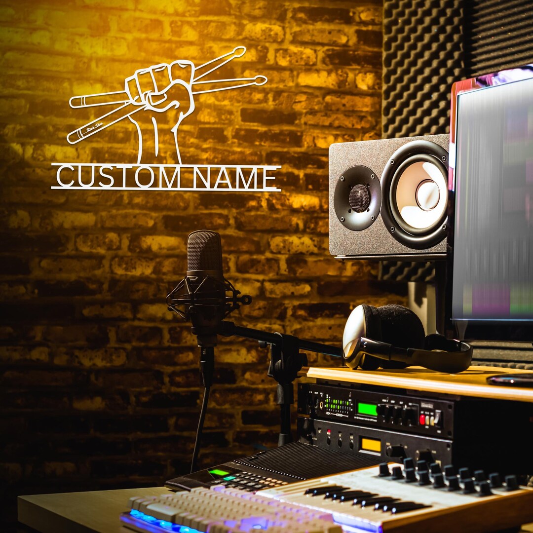 Custom Drummer Name Sign • Custom Drummer Metal Sign • Metal Drummer ...