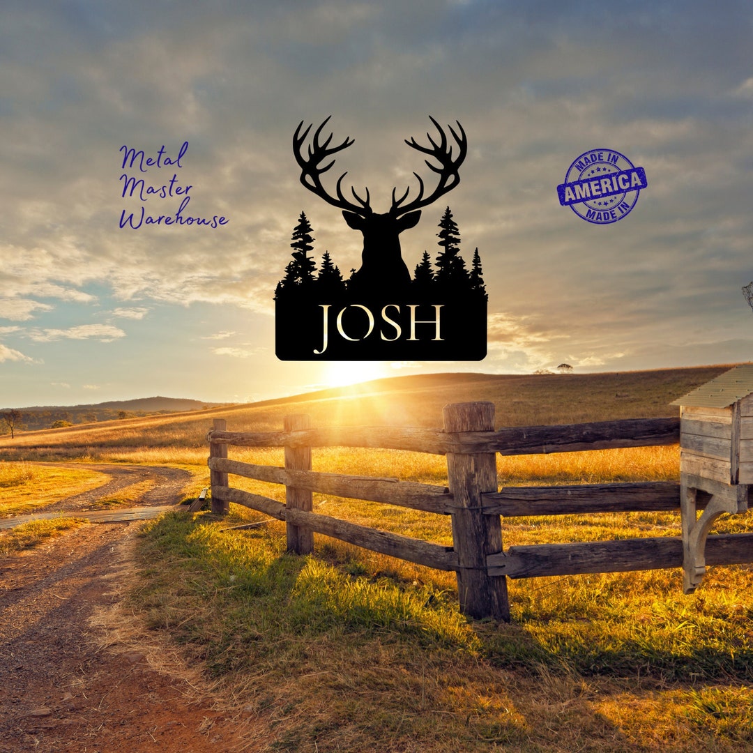 Custom Name Elk Sign • Custom Name Deer Sign • Elk Ranch Sign ...