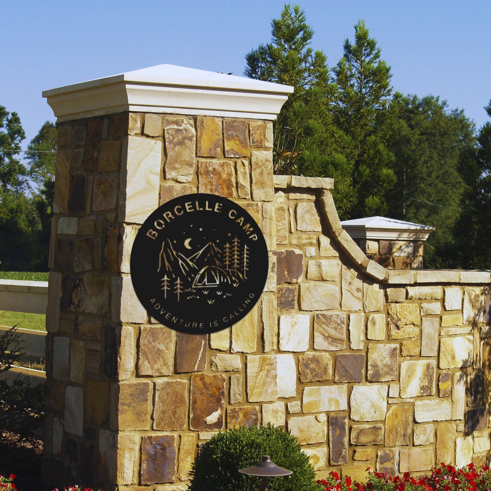 Custom Metal Camp Sign • Custom Name Cabin Sign • Lodge Sign • Cottage ...