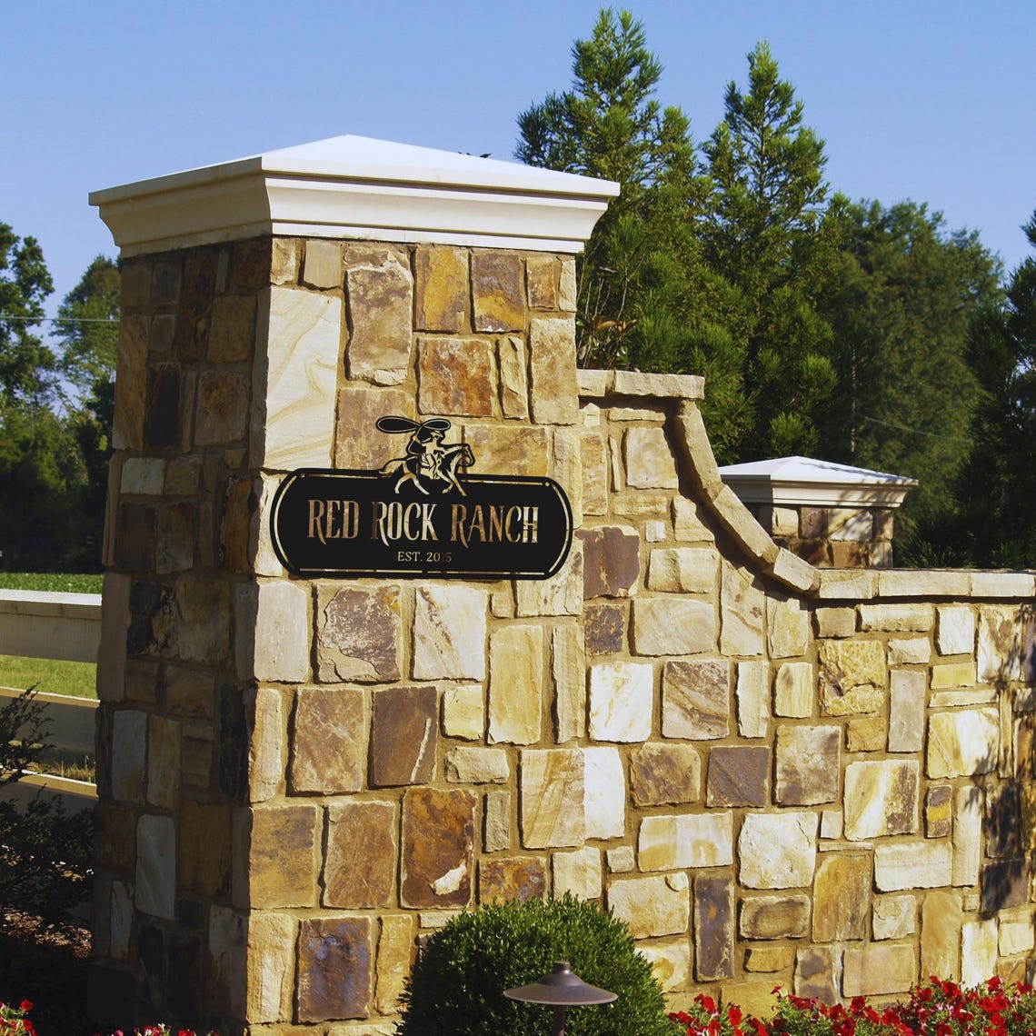 Custom Name Cowboy Gate Sign • Custom Name Farm Sign • Custom Name ...