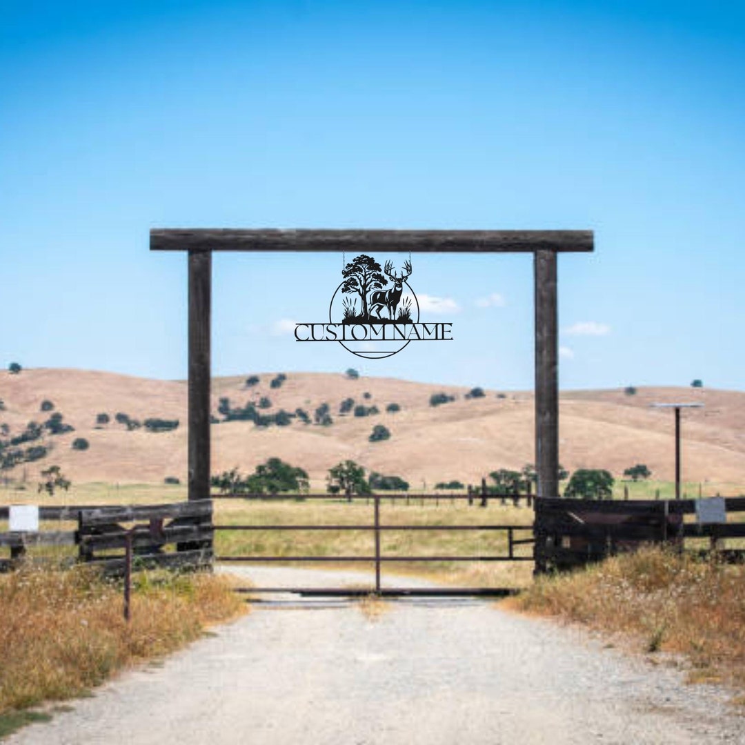 Custom Name Ranch Sign • Custom Name Deer Sign • Ranch Sign • Custom ...